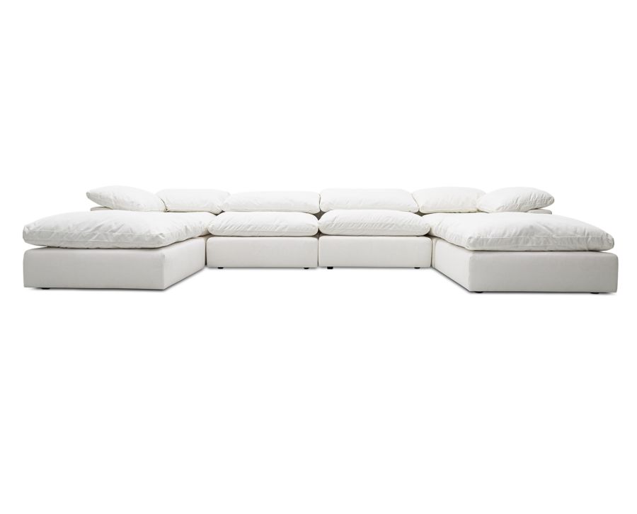 Luscious 6 Pc Double Chaise Sectional Furniture Row